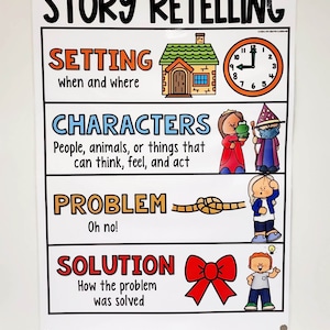 Story Retelling Anchor Chart [hard Good] - Option 2 - Etsy