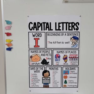 Capital Letters Anchor Chart [hard Good] - Option #1 - Etsy