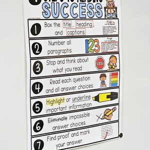 7 Steps to Reading Success Anchor Chart [hard Good] - Option #1 - Etsy