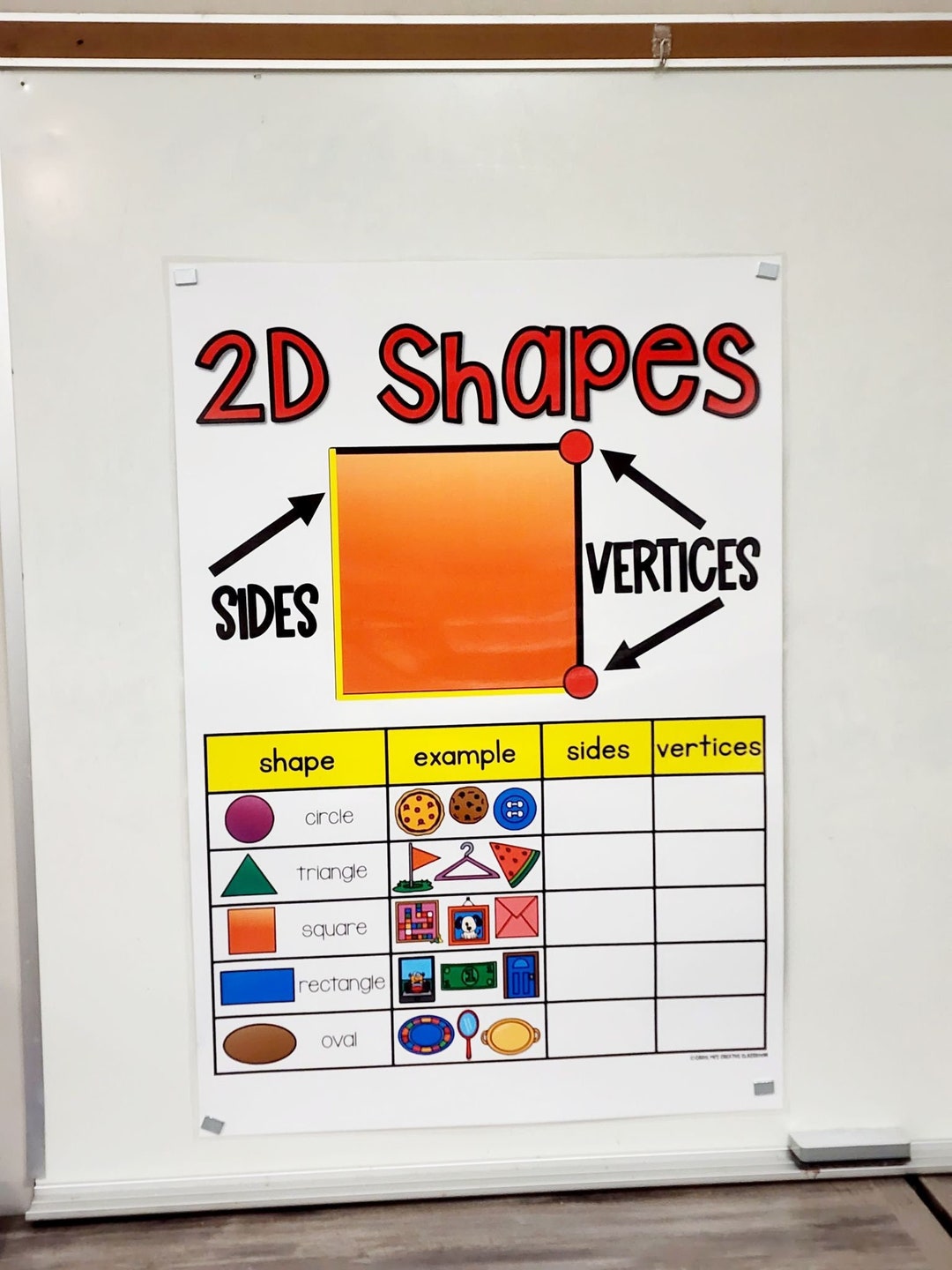 2D Shapes Anchor Chart [hard Good] - Option 1 - Etsy