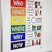Five W's and 1 H Anchor Chart [hard Good] - Etsy