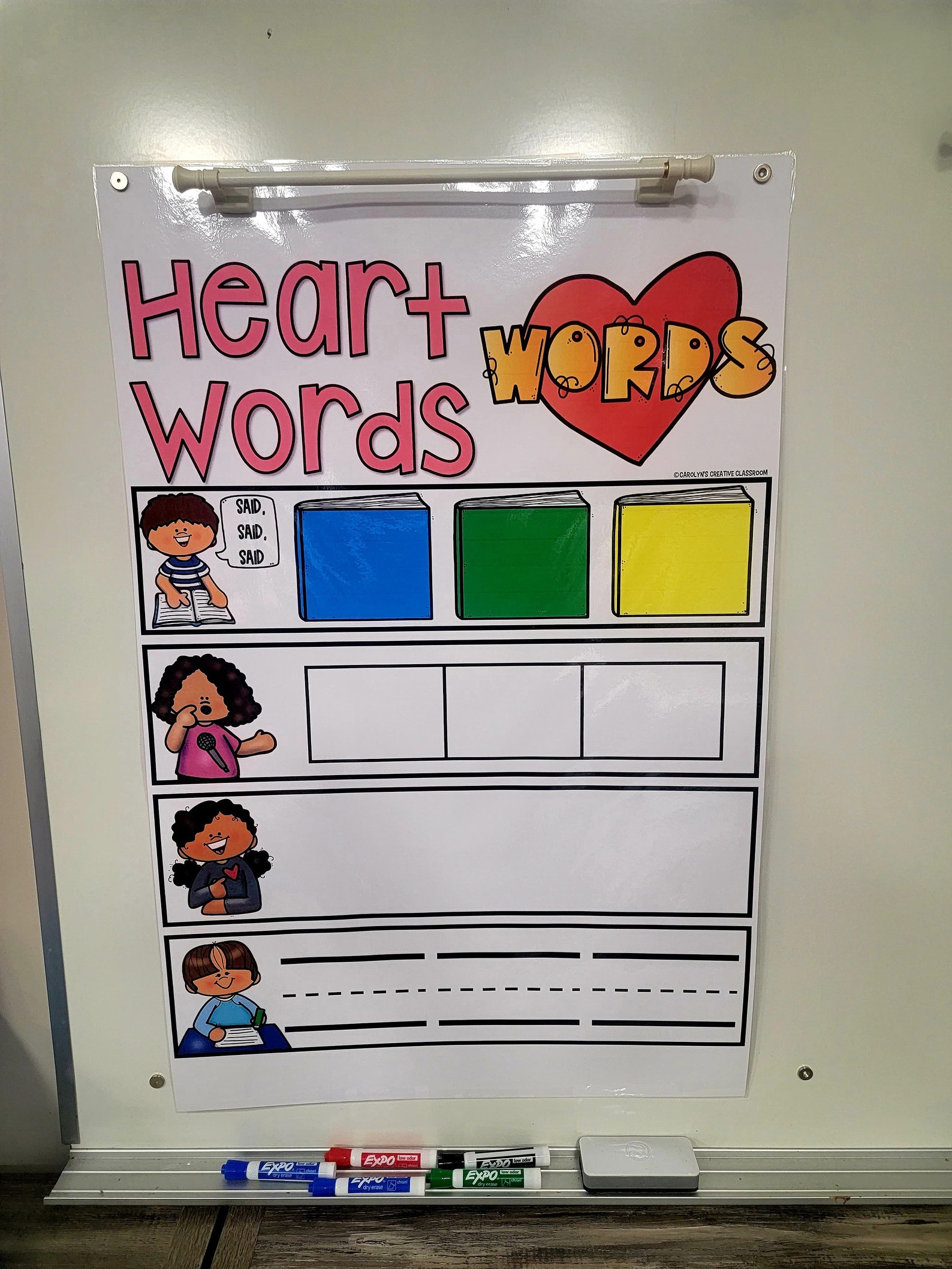 Heart Words Anchor Chart [hard Good] - Etsy