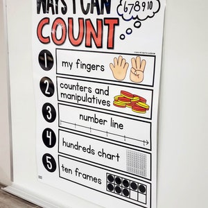 Ways I Can Count Anchor Chart [hard Good] - Option 2 - Etsy