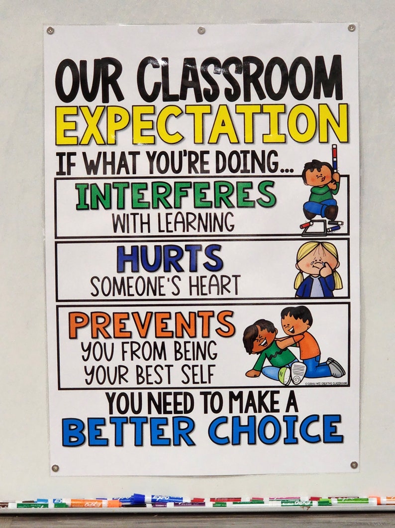 Our Class Expectation Anchor Chart [hard Good] - Version 1 - Etsy