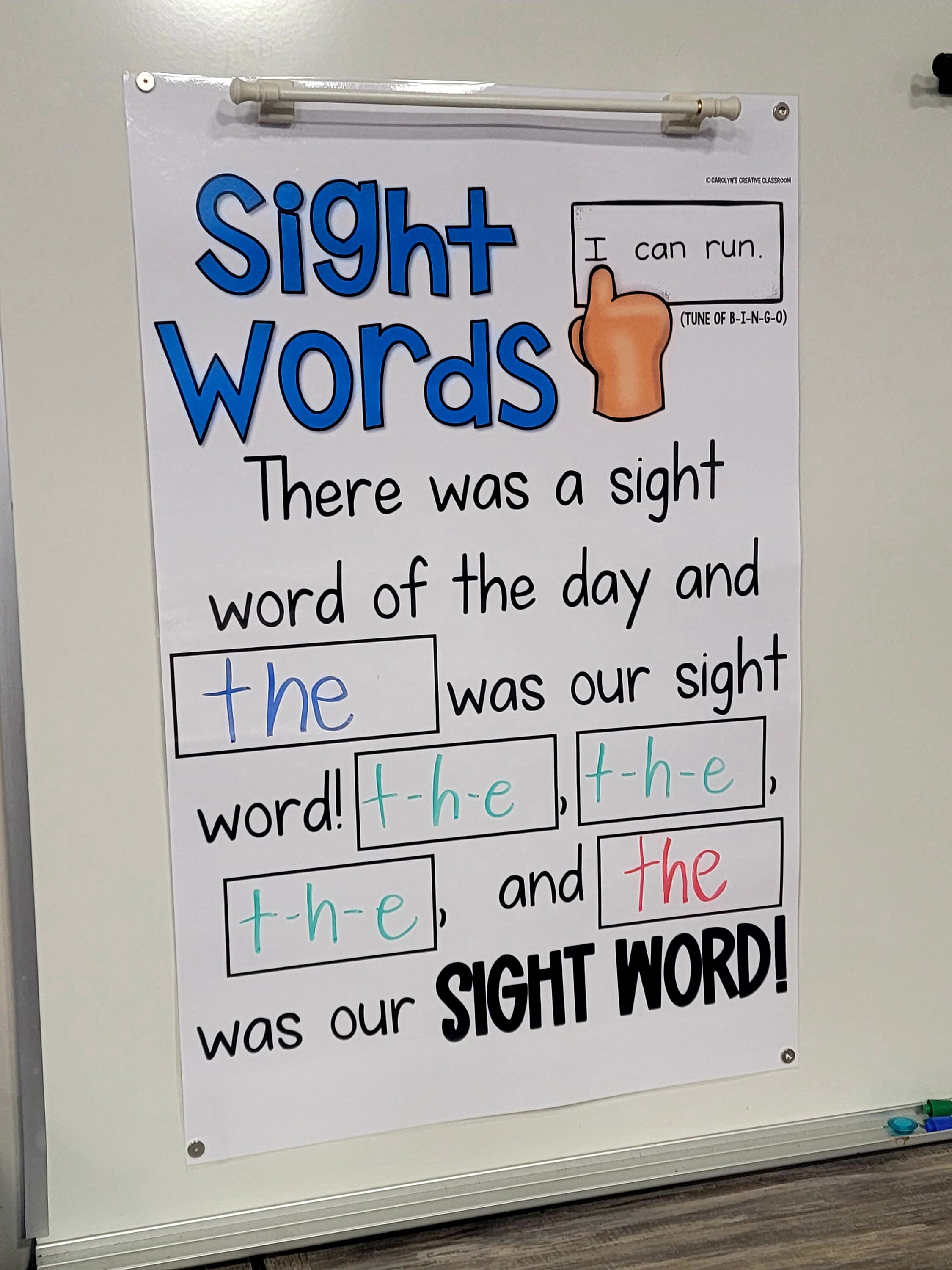 Sight Word Chant Anchor Chart [hard Good] - Etsy