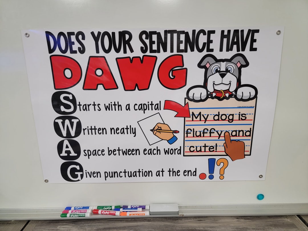 Does Your Sentence Have Dawg Swag? Anchor Chart [hard Good] - Etsy