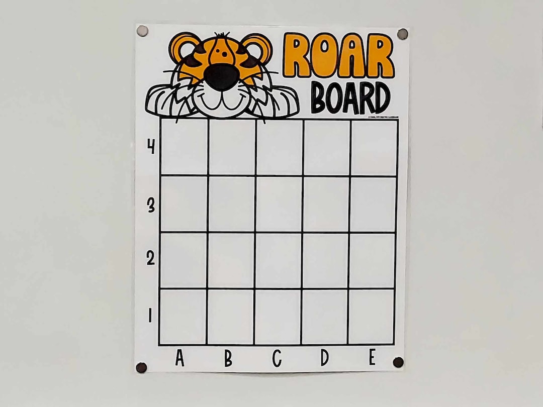 ROAR Anchor Chart [hard Good] - Tiger Option 3 - Etsy