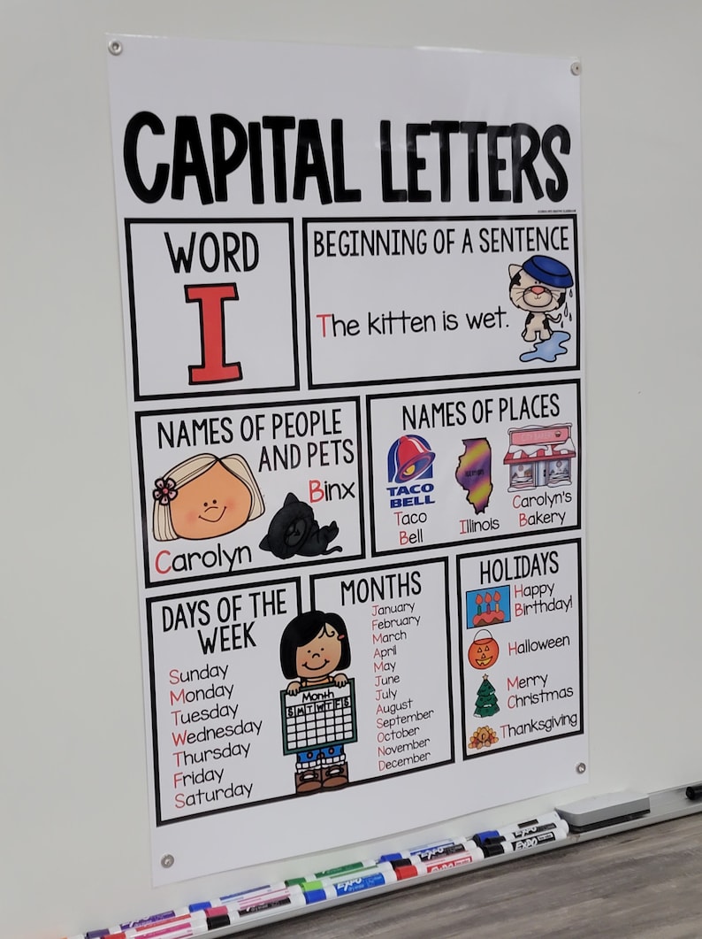 Capital Letters Anchor Chart [hard Good] - Option #1 - Etsy