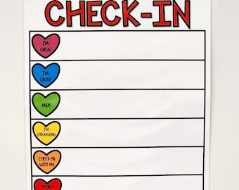 Mental Health Check-in Anchor Chart/poster - Etsy
