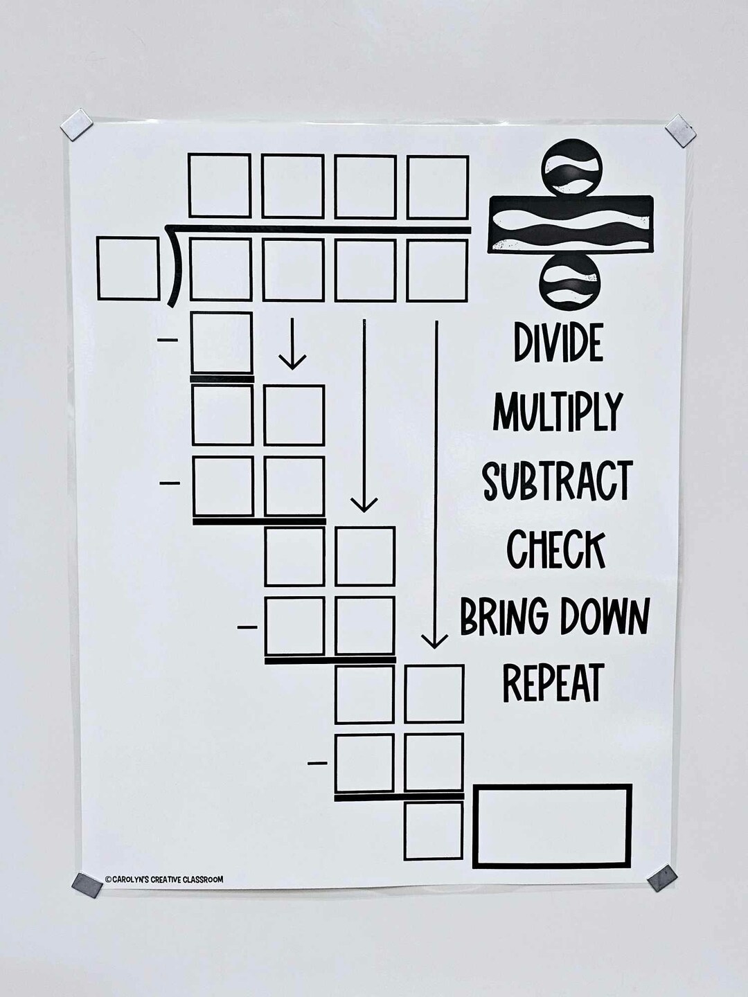 Long Division Anchor Chart [hard Good] - Option #2 - Etsy
