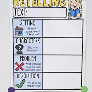 Story Retelling Anchor Chart [hard Good] - Option 3 - Etsy