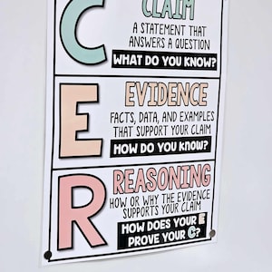 CER Anchor Chart [hard Good] - Option #2 - Etsy