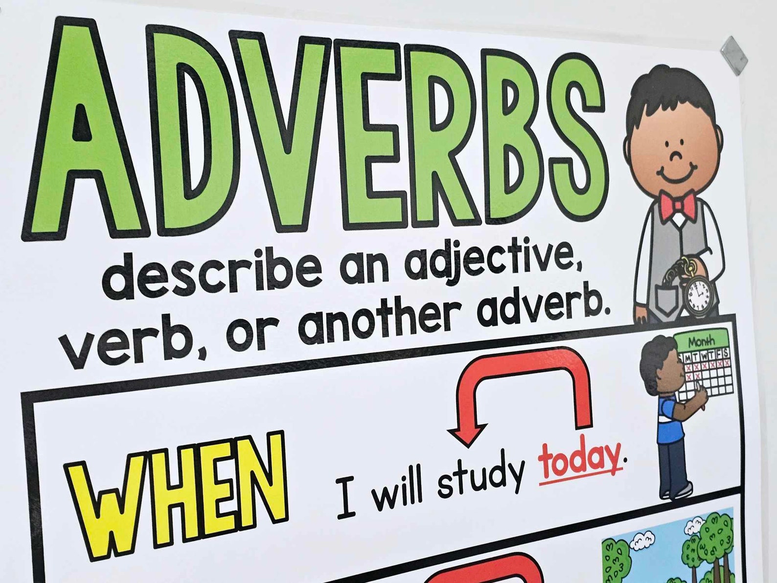 Adverbs Anchor Chart [hard Good] - Option 2 - Etsy