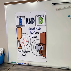 B and D Reversal Anchor Chart [hard Good] Option #6 - Etsy