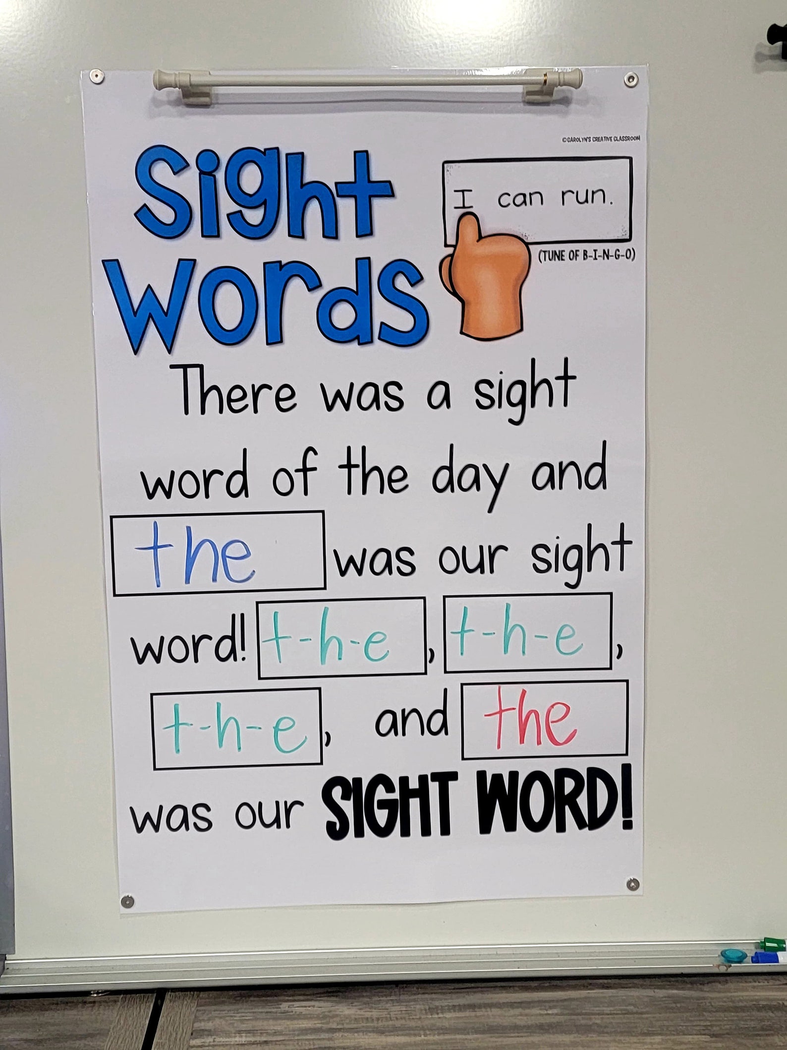 Sight Word Chant Anchor Chart [hard Good] - Etsy