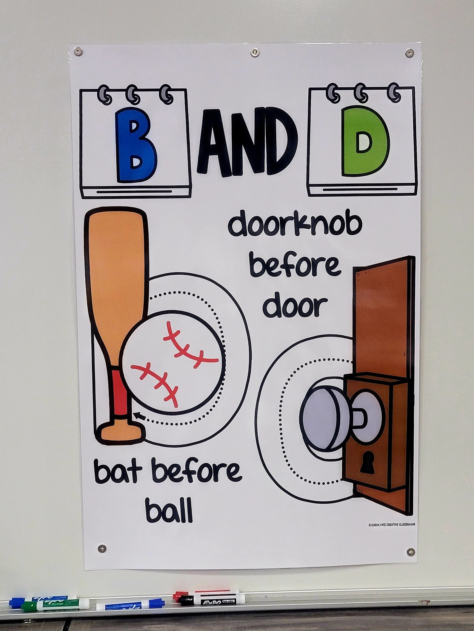 B and D Reversal Anchor Chart [hard Good] Option #6 - Etsy