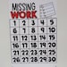Missing Work Anchor Chart hard Good Set 1 - Etsy
