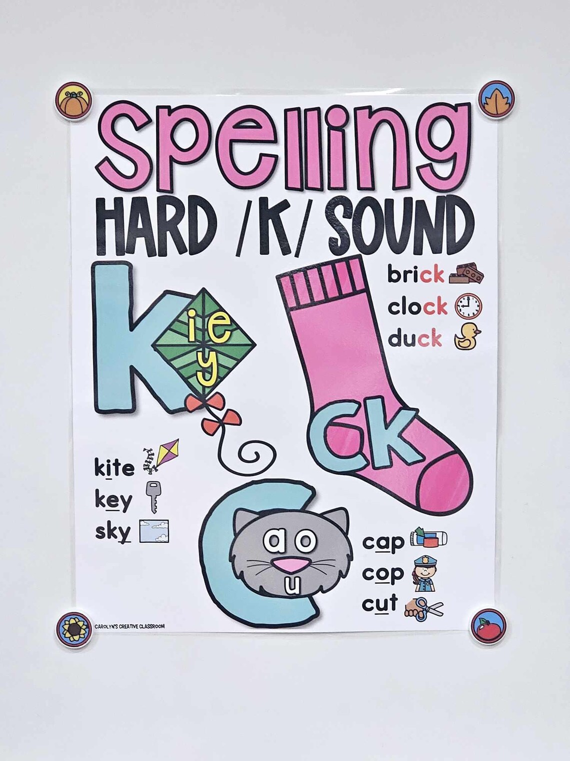 C, K, & CK Spelling /k/ Anchor Chart [hard Good] - Option #2 - Etsy