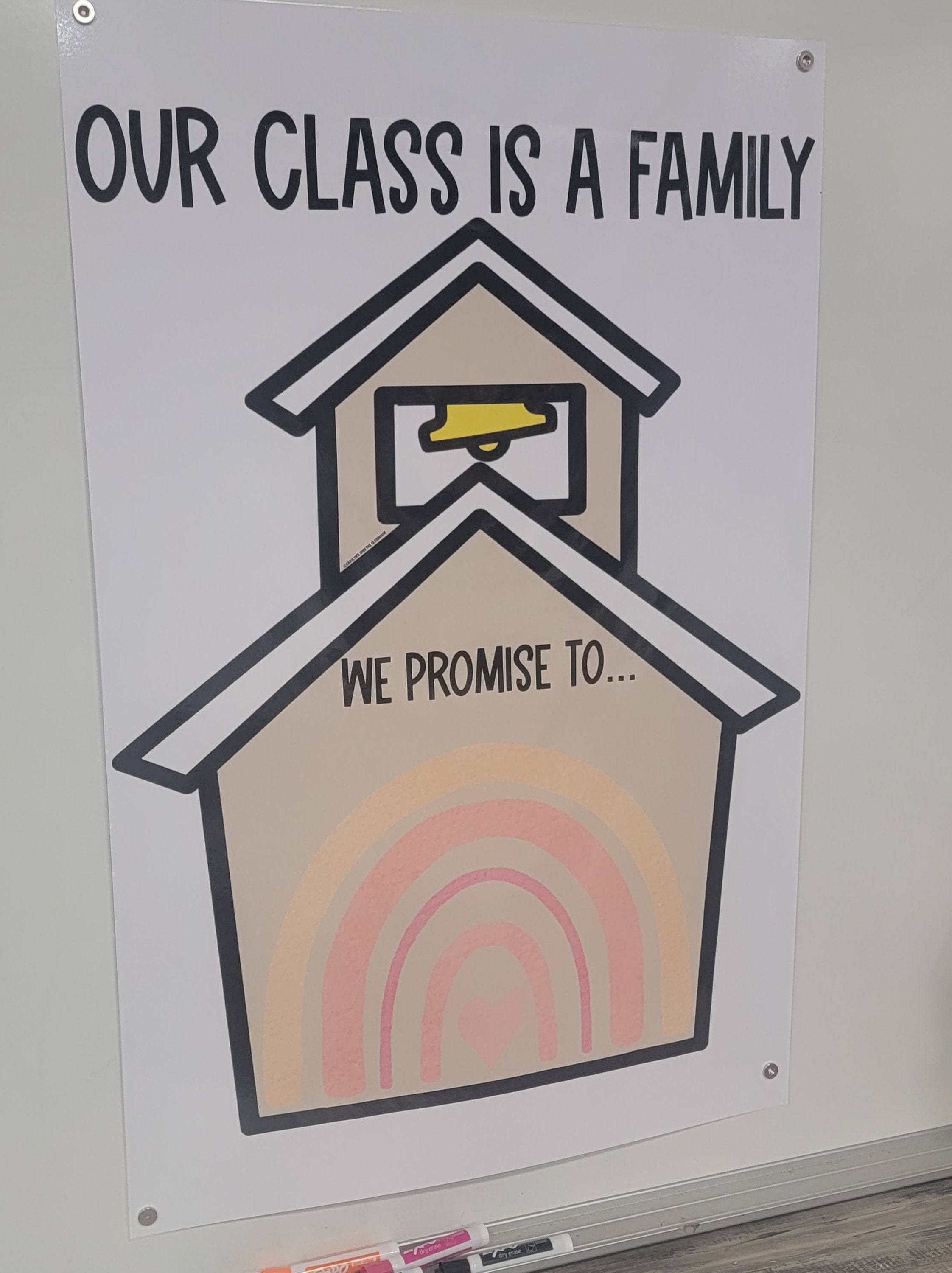 Class Rules and Expectations: We Are a Family Anchor Chart [hard Good ...