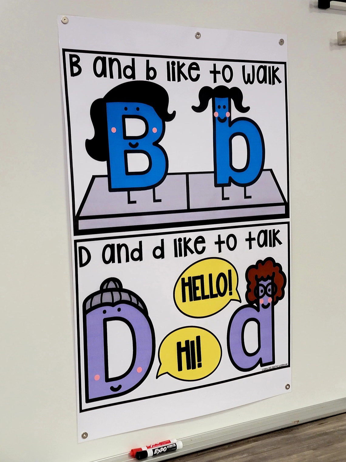 B and D Reversal Anchor Chart [hard Good] Option #4 - Etsy