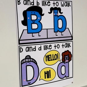 B and D Reversal Anchor Chart [hard Good] Option #4 - Etsy