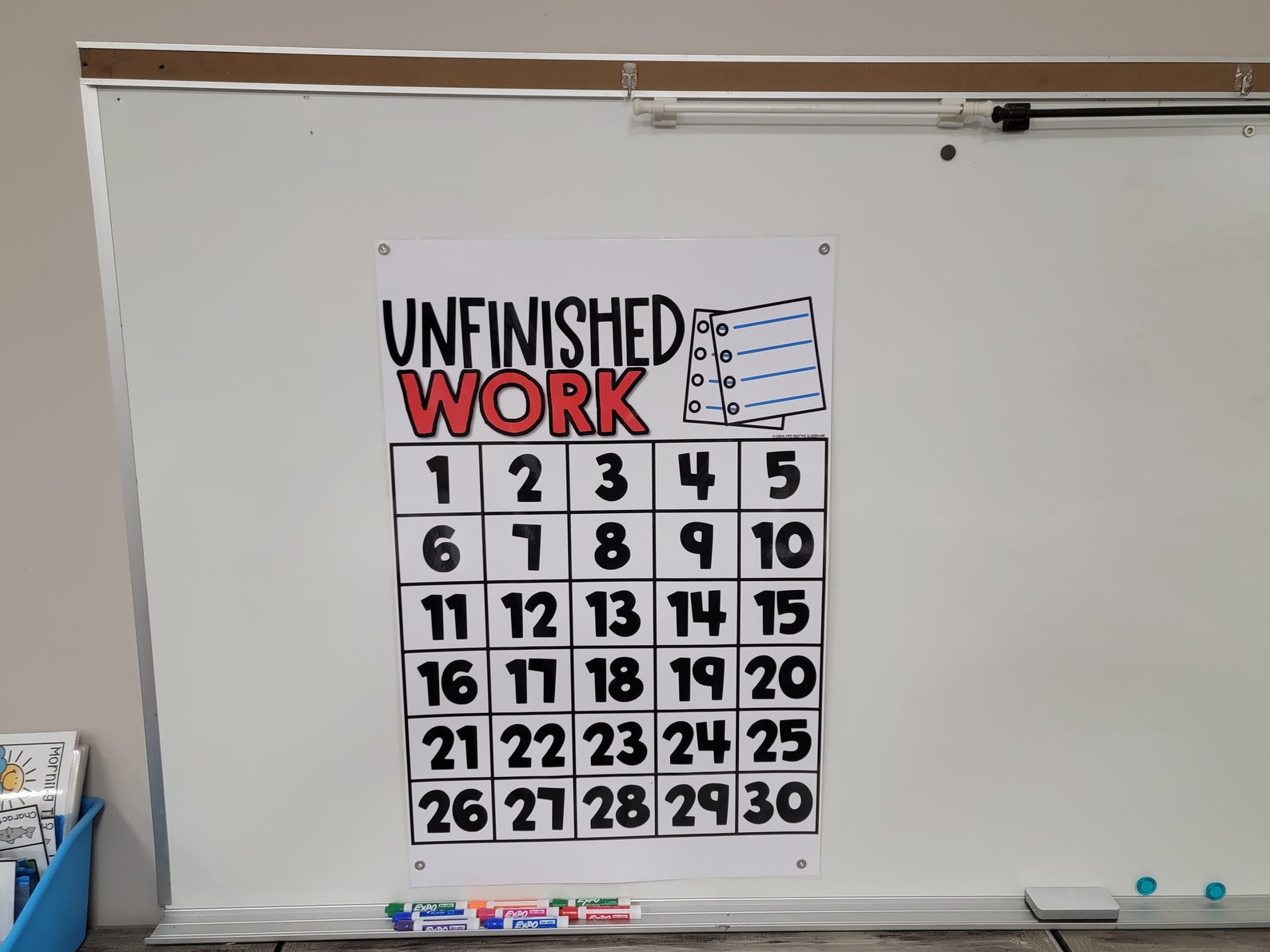 Unfinished Work Anchor Chart hard Good Set 6 - Etsy