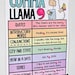 Comma Llama Anchor Chart hard Good Option 1 - Etsy