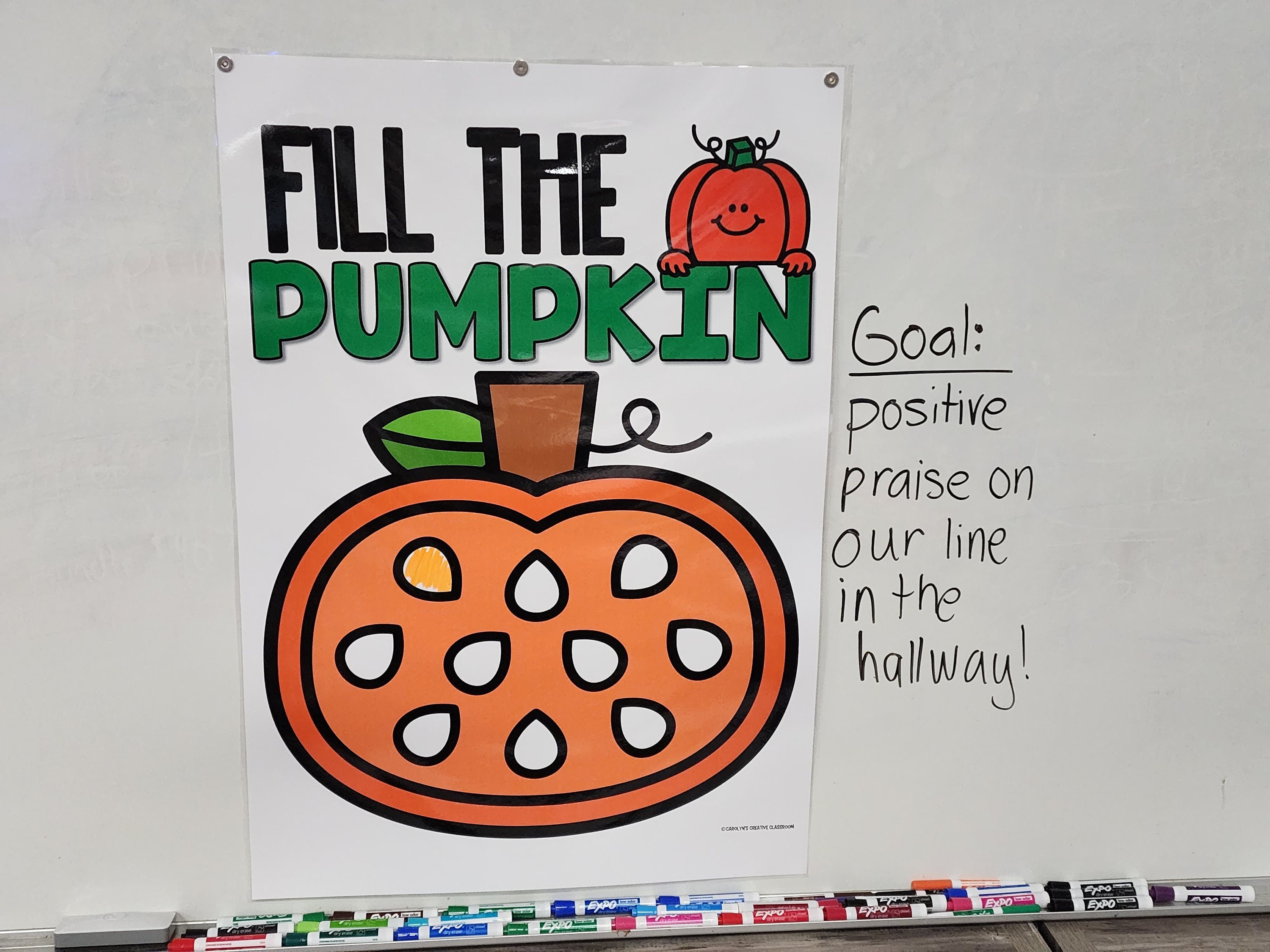 Incentive Anchor Chart hard Good Fill the Pumpkin - Etsy
