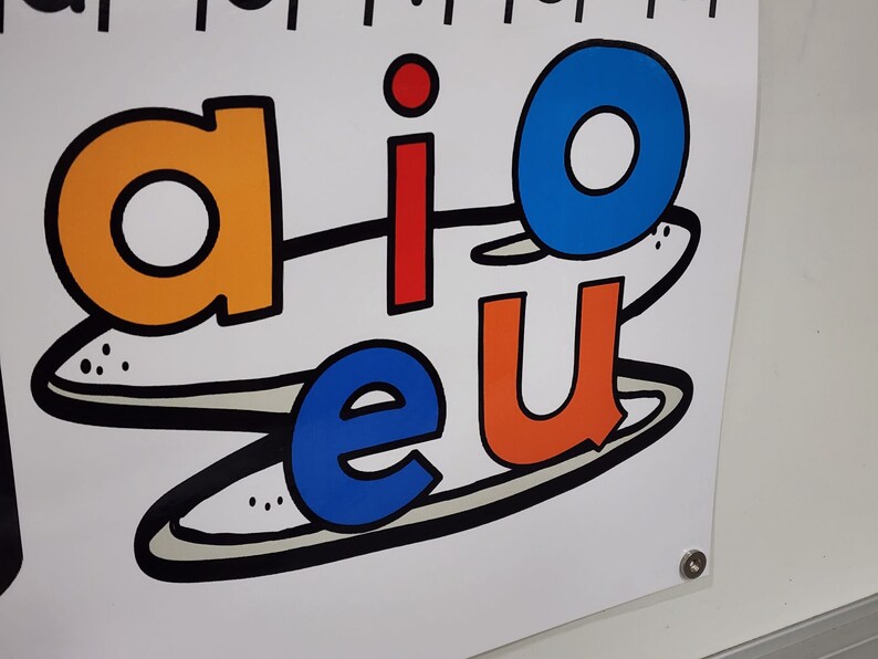 Vowel Glue Anchor Chart [hard Good] - Option 1 - Etsy