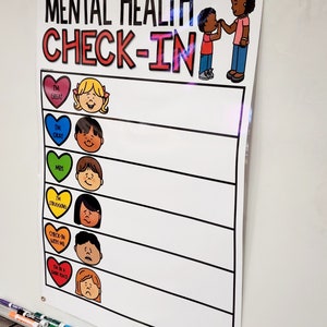 Mental Health Check-in Anchor Chart [hard Good] - Option 3 - Etsy