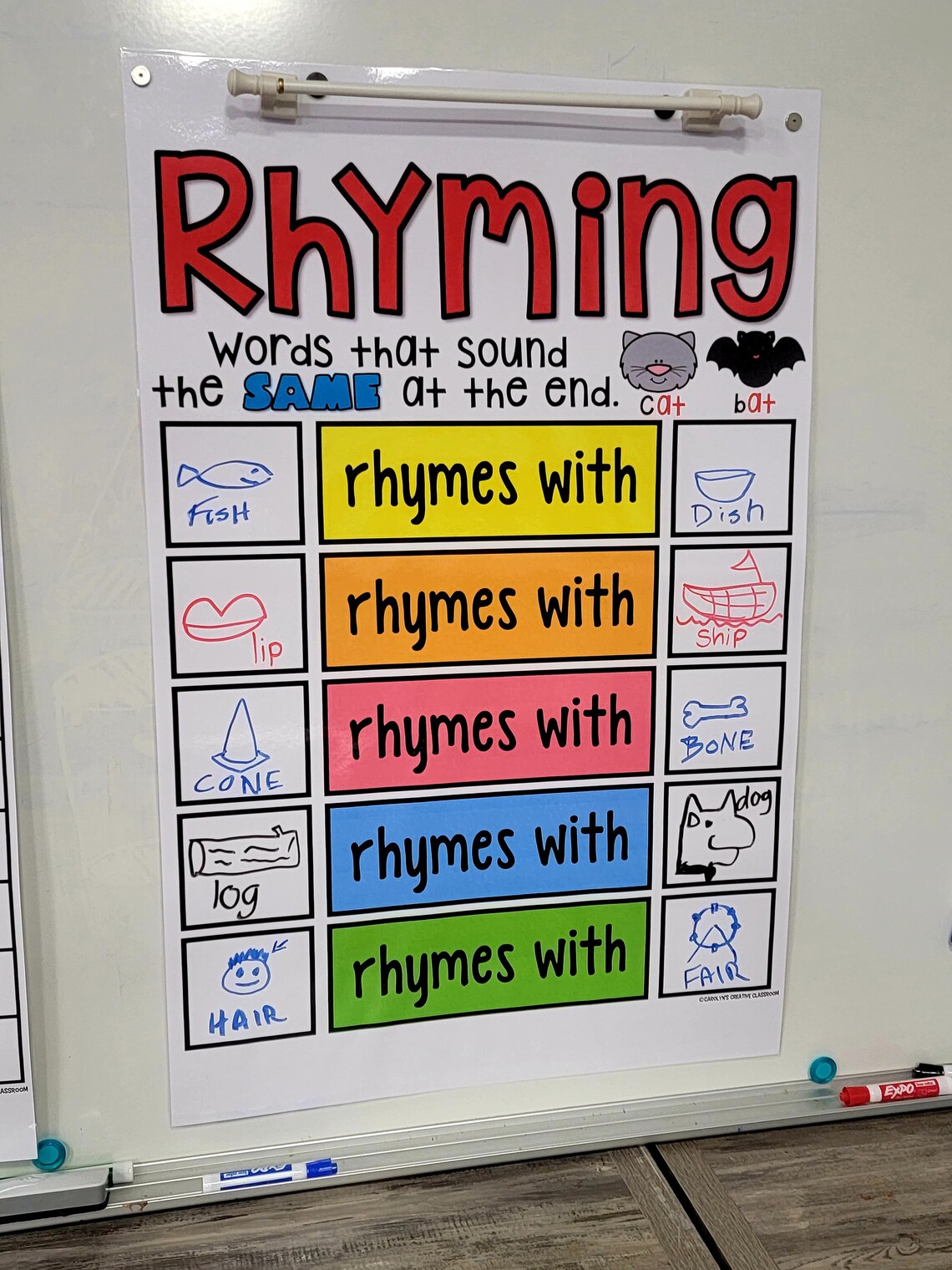 Rhyming Anchor Chart [hard Good] - Etsy