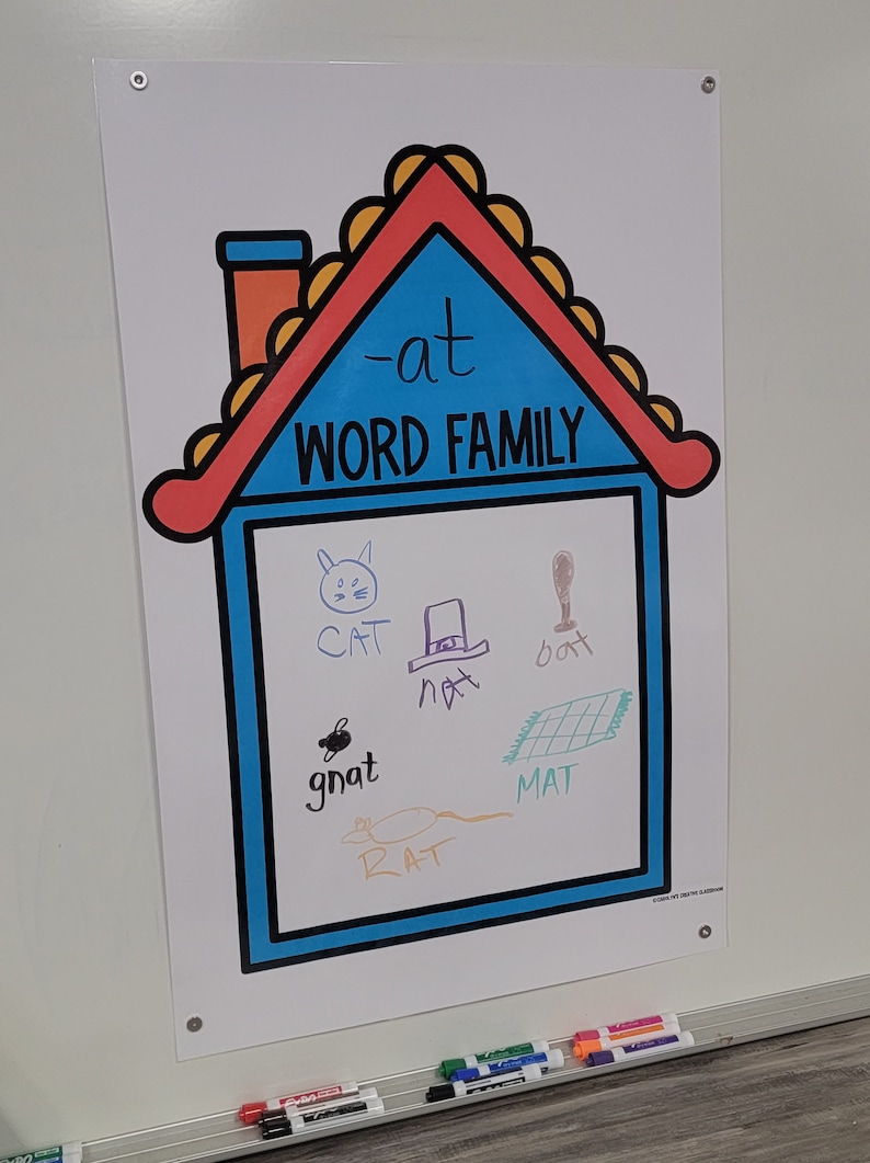 Word Family House Anchor Chart [hard Good] - Etsy