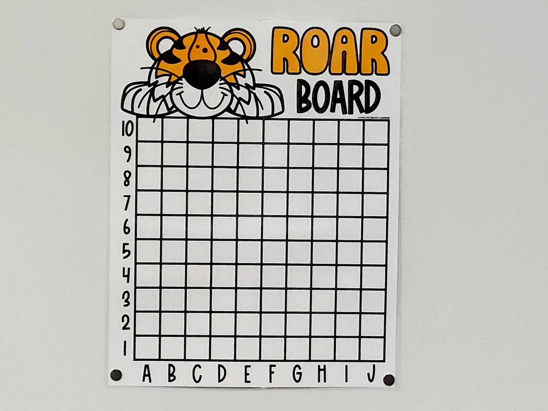 ROAR Anchor Chart [hard Good] - Tiger Option 2 - Etsy