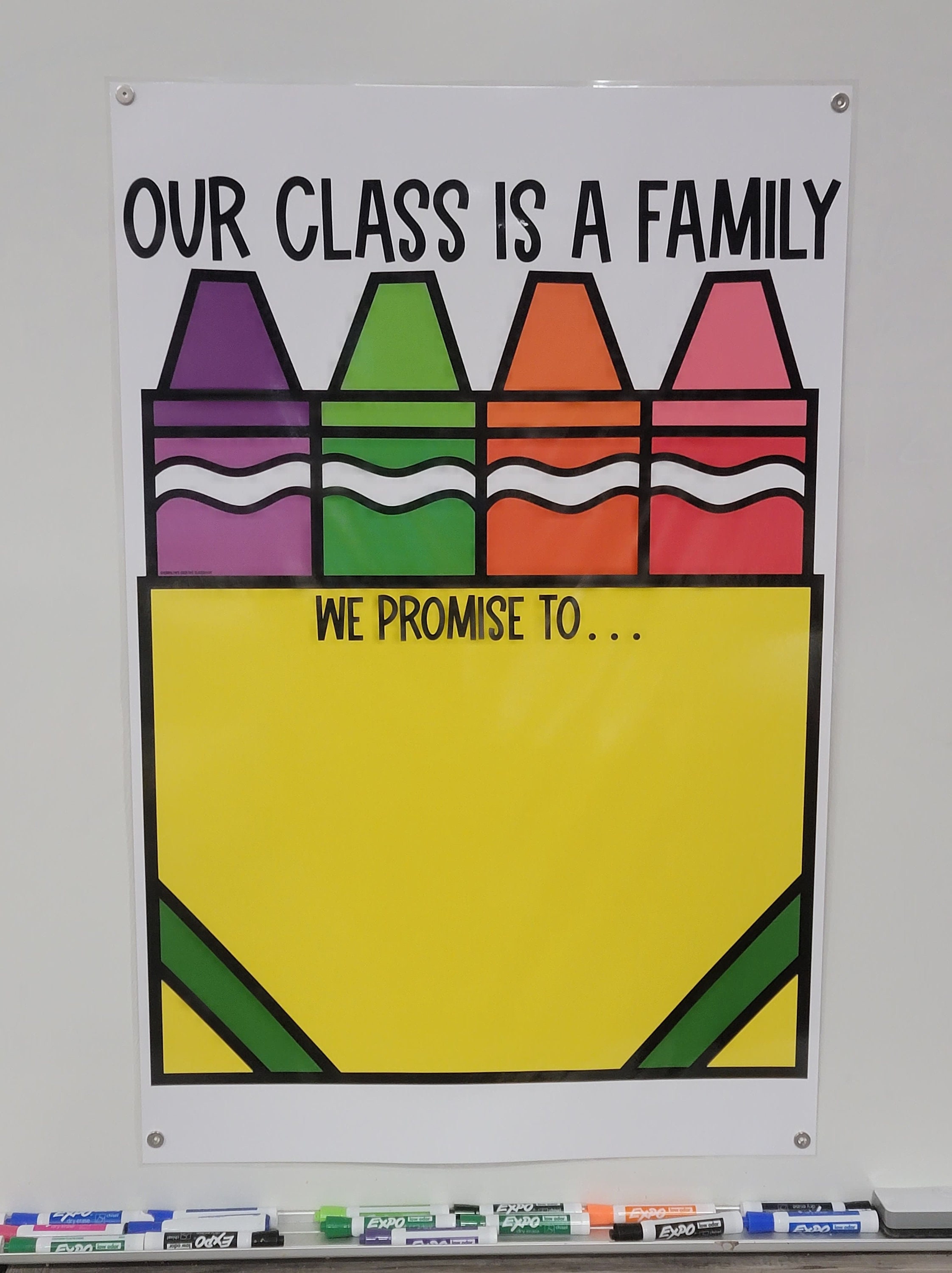 Class Rules and Expectations: We Are a Family Anchor Chart [hard Good ...