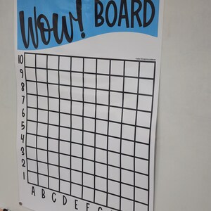 WOW! Board Anchor Chart [hard Good] - Option #1 - Etsy
