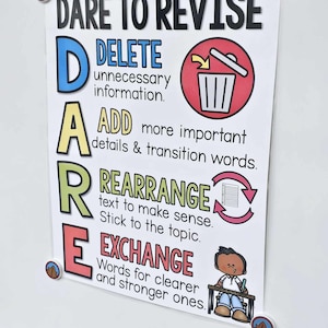 DARE to Revise Anchor Chart [hard Good] - Option #1 - Etsy