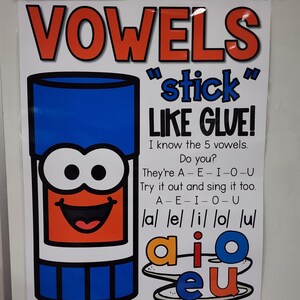 Vowel Bundle Anchor Chart [hard Good] - BUNDLE 1 - Etsy