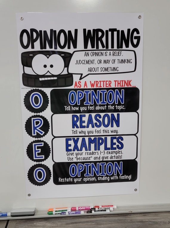 Opinion Persuasive Writing OREO Anchor Chart hard Good - Etsy