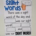 Sight Word Chant Anchor Chart [hard Good] - Etsy