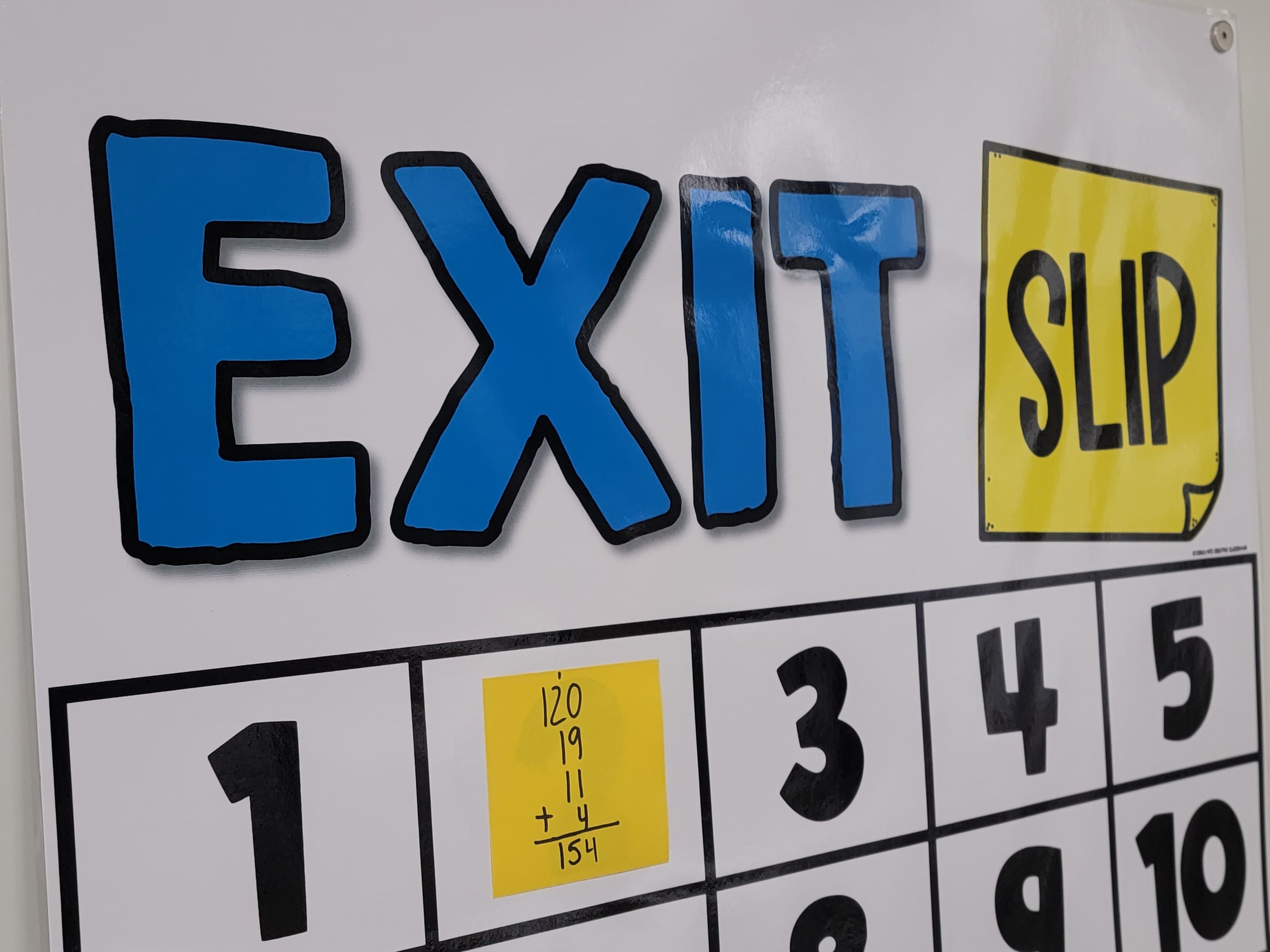 Exit Slips Anchor Chart hard Good - Etsy