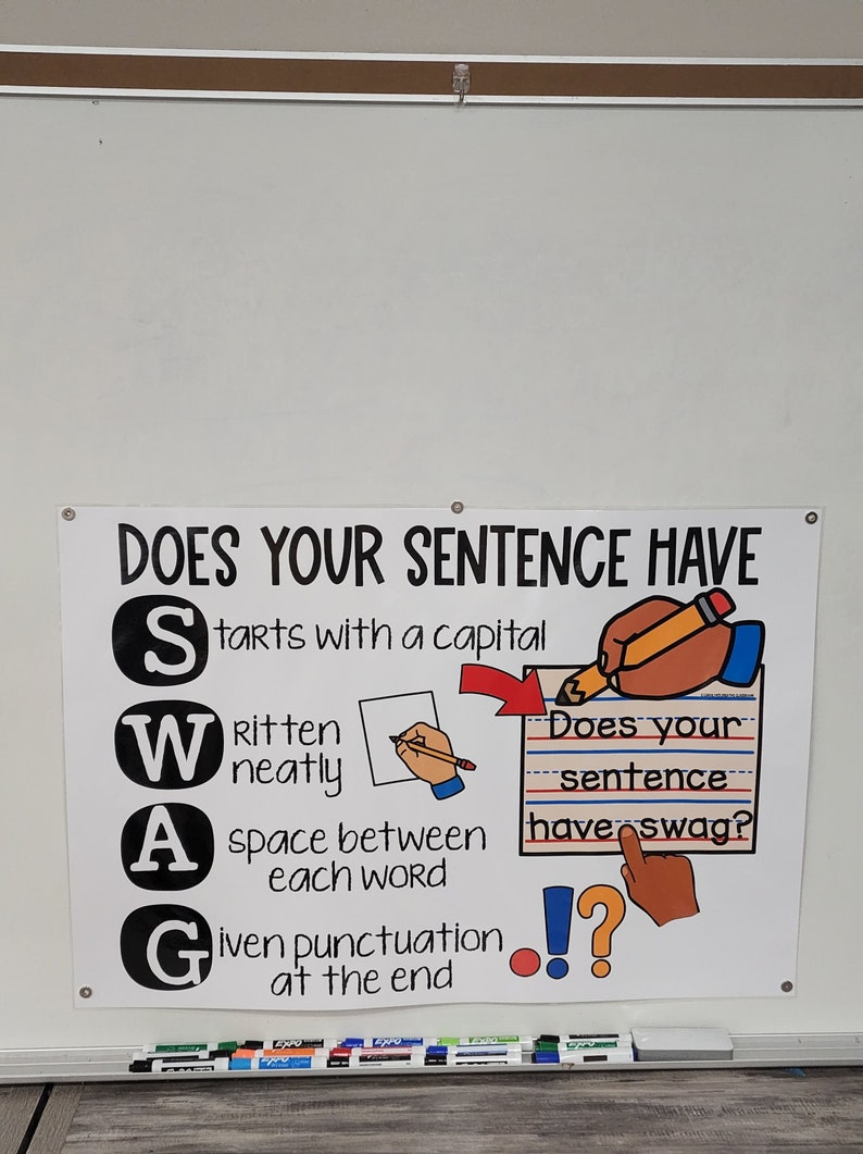 Does Your Sentence Have Swag Anchor Chart hard Good no - Etsy Does Your Sentence Have Swag Anchor Chart hard Good no - Etsy