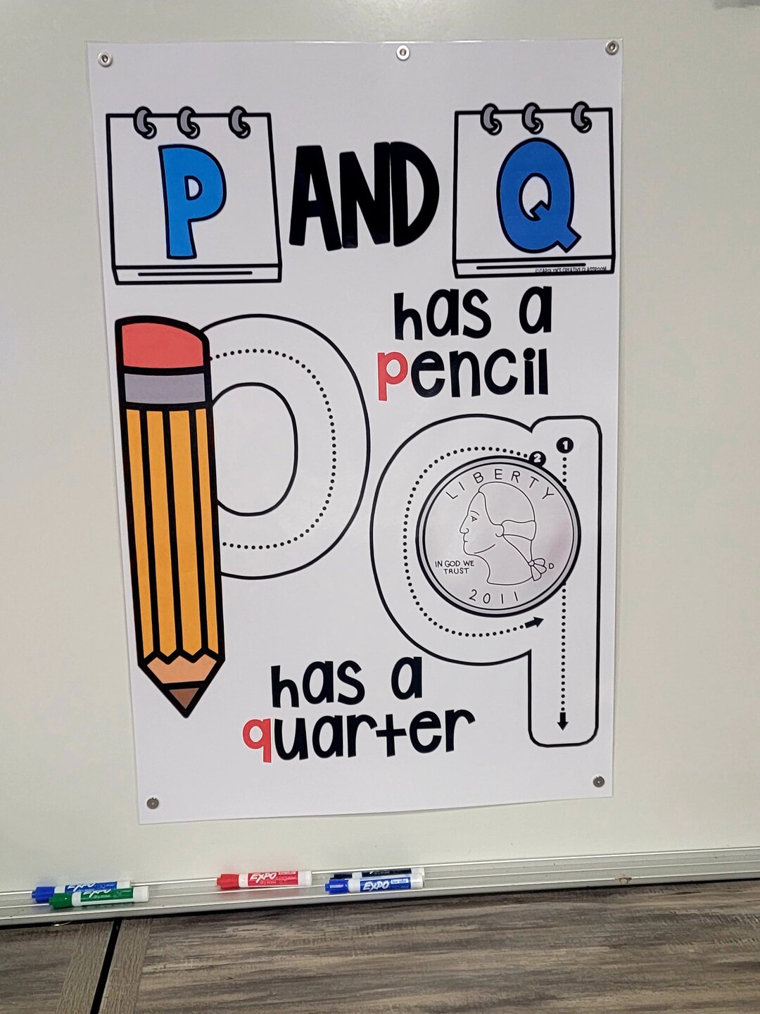 P and Q Reversals Anchor Chart [hard Good] SET# 1 - Etsy