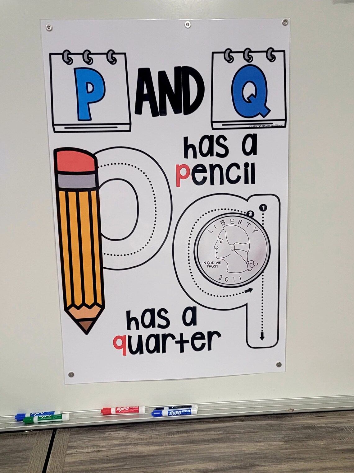 P and Q Reversals Anchor Chart [hard Good] SET# 1 - Etsy