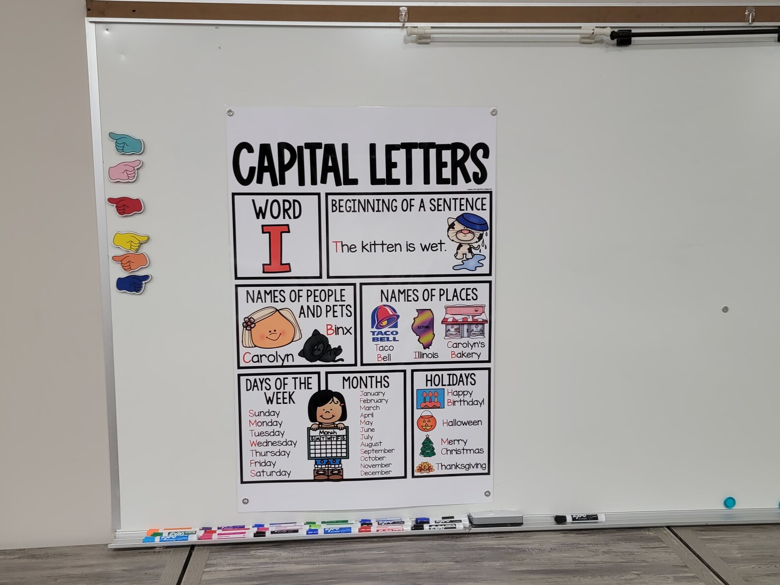 Capital Letters Anchor Chart hard Good Option 1 - Etsy