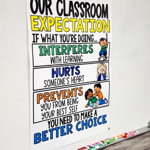 Our Class Expectation Anchor Chart [hard Good] - Version 1 - Etsy