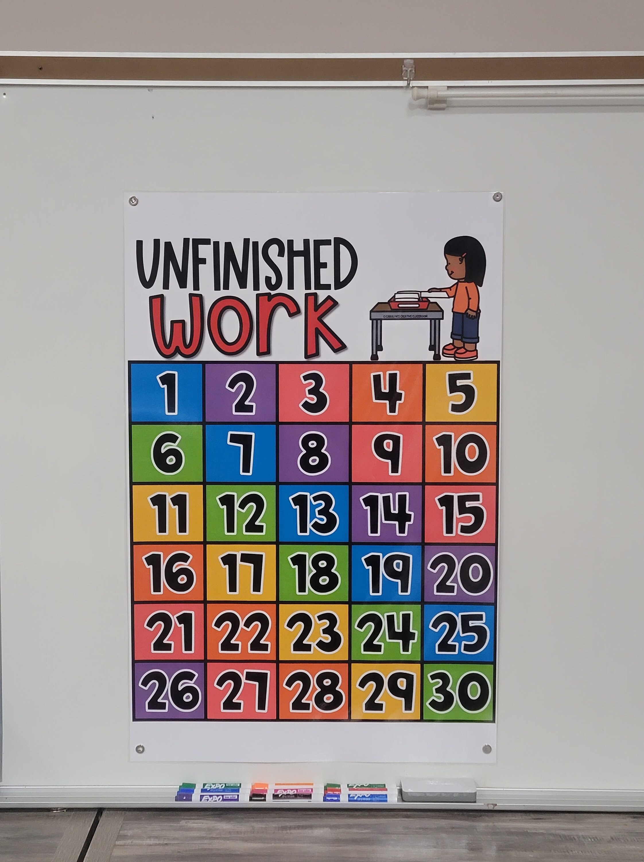 Unfinished Work Anchor Chart hard Good Set 2 - Etsy