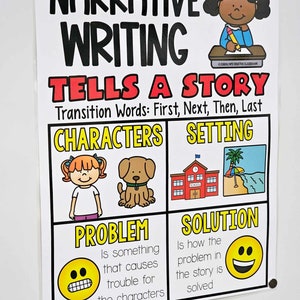 Narrative Writing Anchor Chart [hard Good] - Option #1 - Etsy