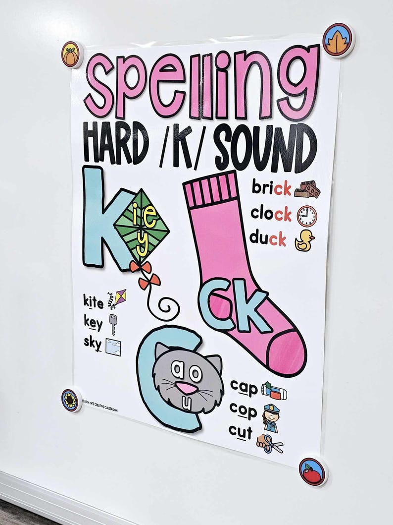 C, K, & CK Spelling /k/ Anchor Chart [hard Good] - Option #2 - Etsy
