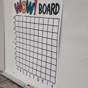 WOW! Board Anchor Chart [hard Good] - Option #5 - Etsy