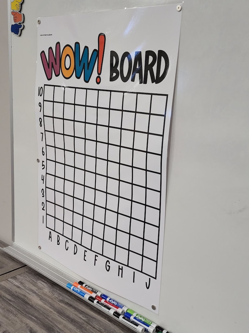 WOW Board Anchor Chart hard Good Option 5 - Etsy
